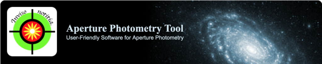 Aperture Photometry Tool – Perform aperture photometry using free software with graphical user ...
